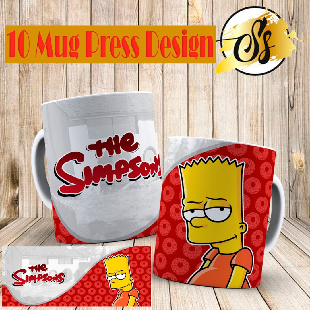 Bundle, Simpsons Mug Design Template, Simpsons Mug Design Sublimation ...
