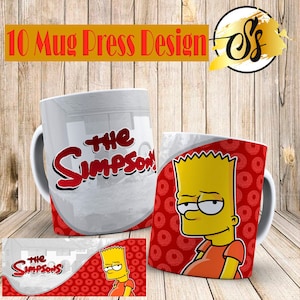 Bundle, Simpsons Mug Design Template, Simpsons Mug Design Sublimation ...