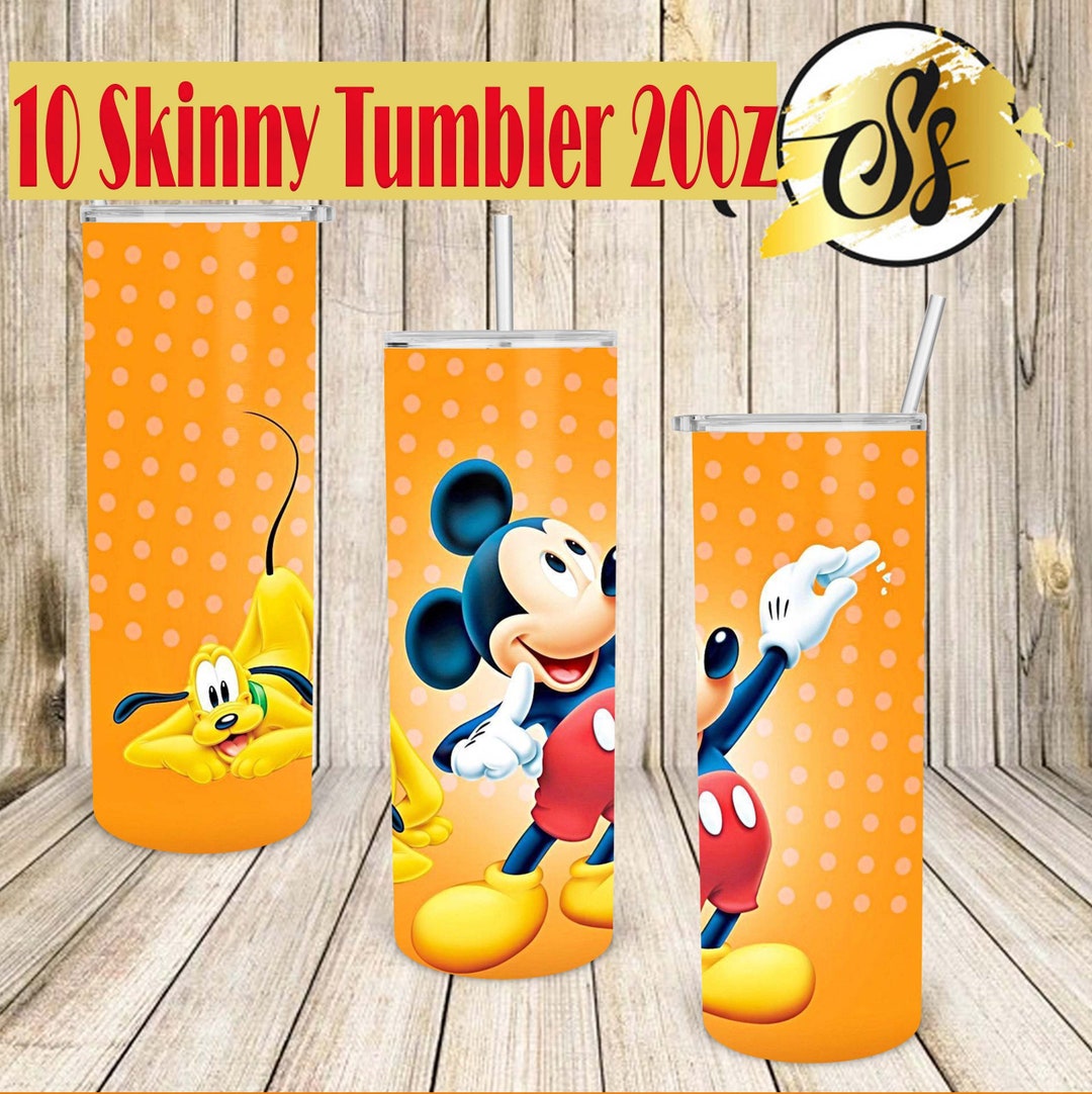 Mickey Skinny Tumbler, Mickey Tumbler Sublimation, Skinny Tumbler 20oz ...