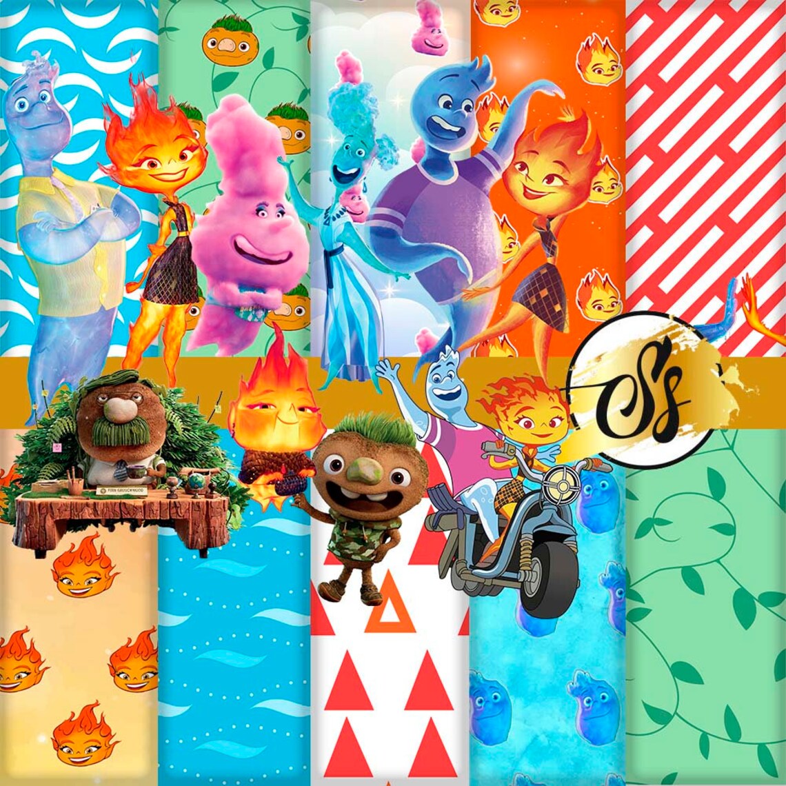 Elemental Clipart, Elemental PNG, Elemental Birthday, Elemental Digital ...