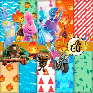 Elemental Clipart, Elemental PNG, Elemental Birthday, Elemental Digital ...