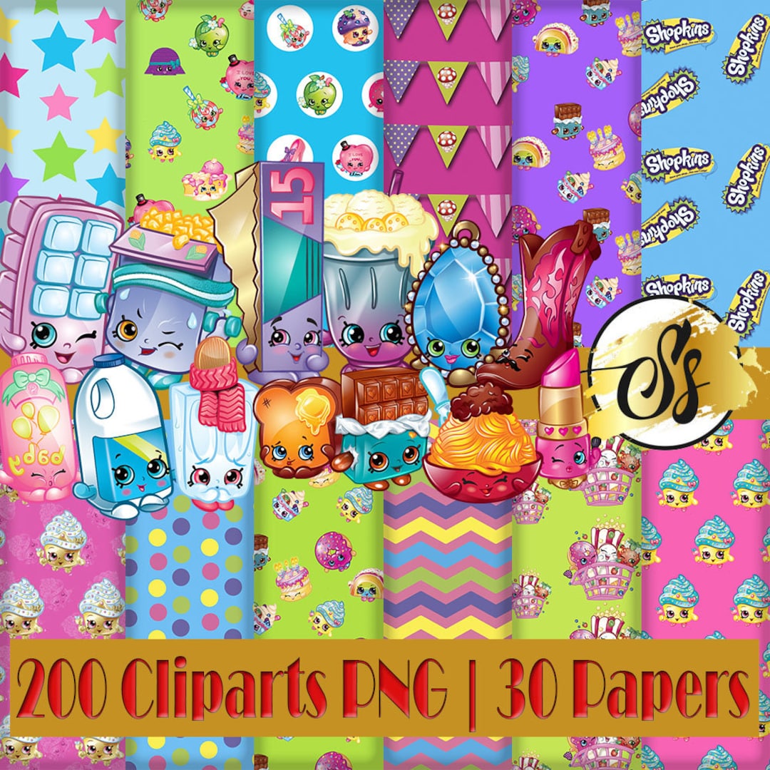 Shopkins Clipart, Shopkins PNG, Shopkins Birthday, Shopkins Digital ...