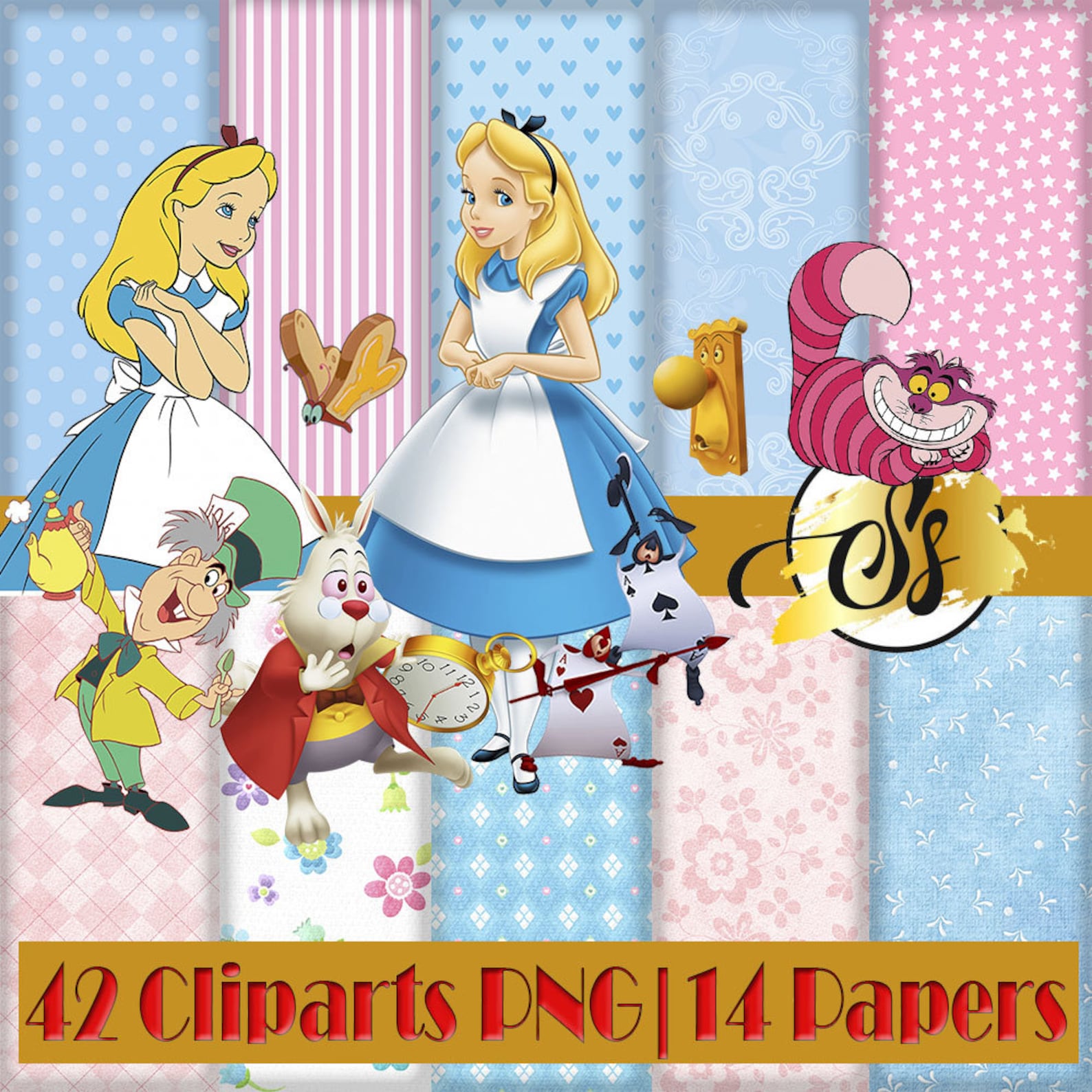 Alice Clipart, Princess Clipart, Alice PNG, Alice Birthday, Alice ...