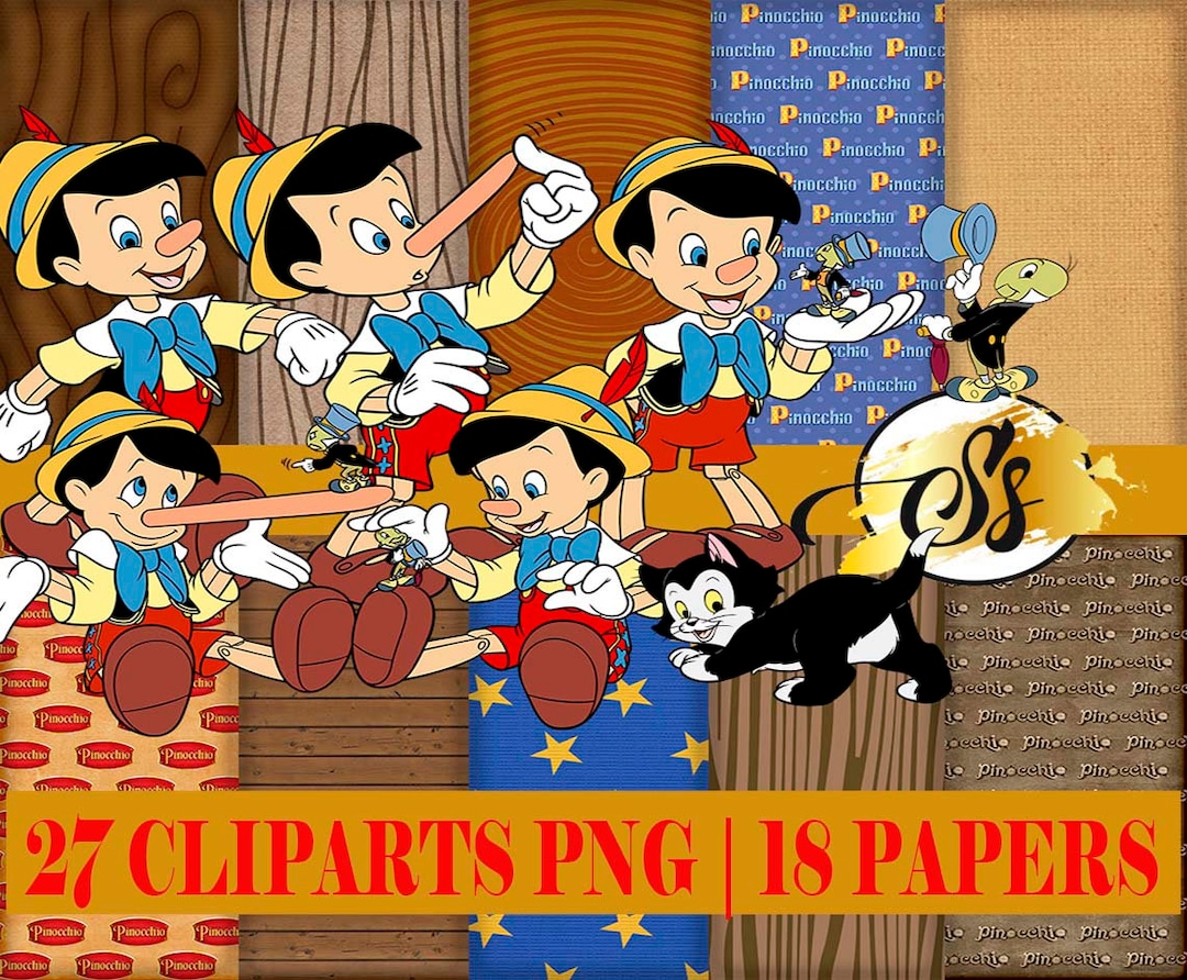Pinocchio Clipart, Pinocchio Clipart, Pinocchio PNG, Pinocchio Birthday ...