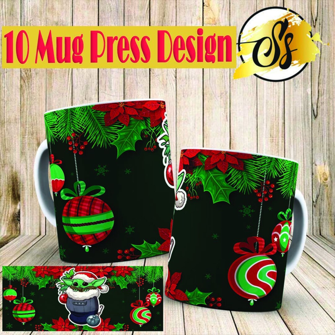 Bundle, Christmas Mug Design, Christmas Mug Press Design, Christmas Mug ...