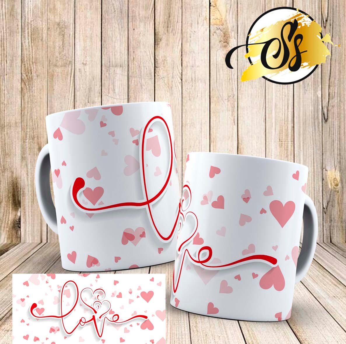 Love Mug Press, Love Mug Press Design, Love Mug Design Template, Love ...