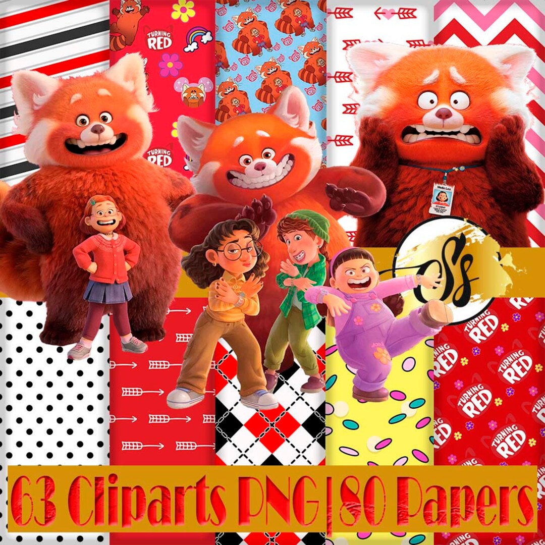 Turn Red Clipart, Turn Red Clipart, Turn Red PNG, Turn Red Birthday ...