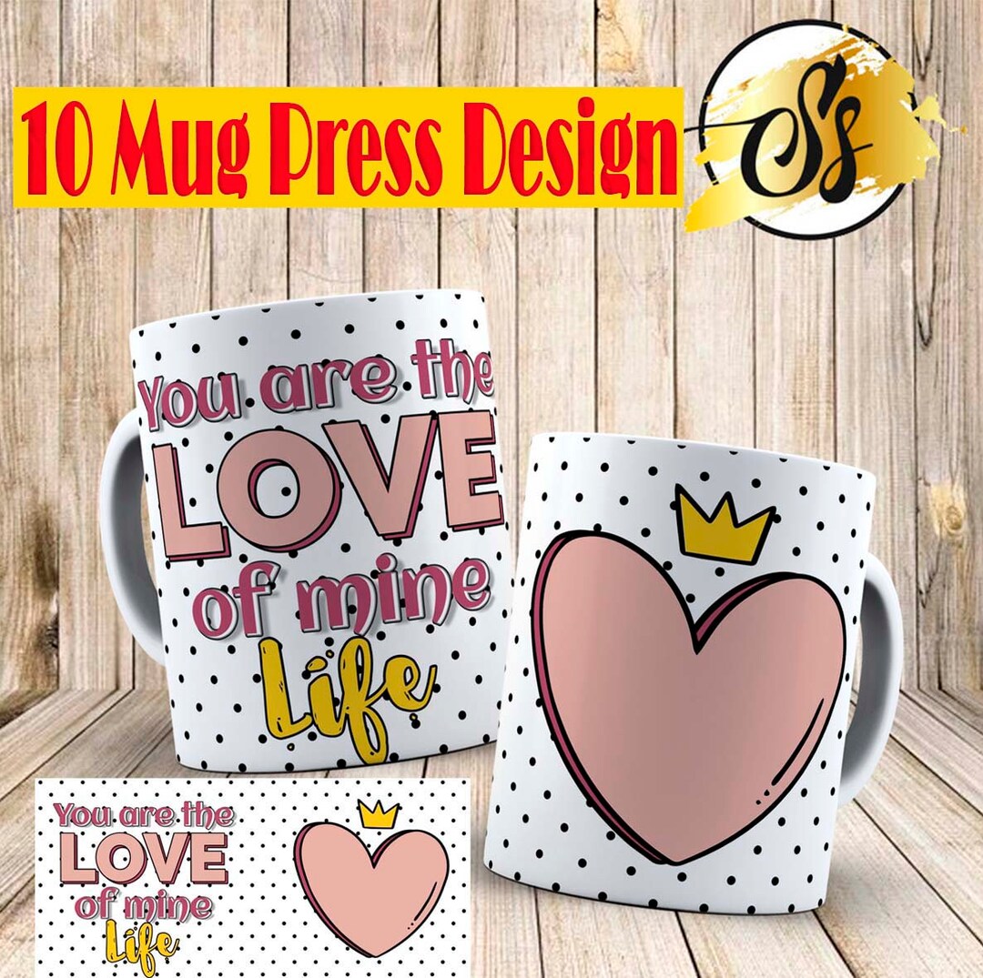 Love Mug Press, Love Mug Press Design, Love Mug Design Template, Love ...