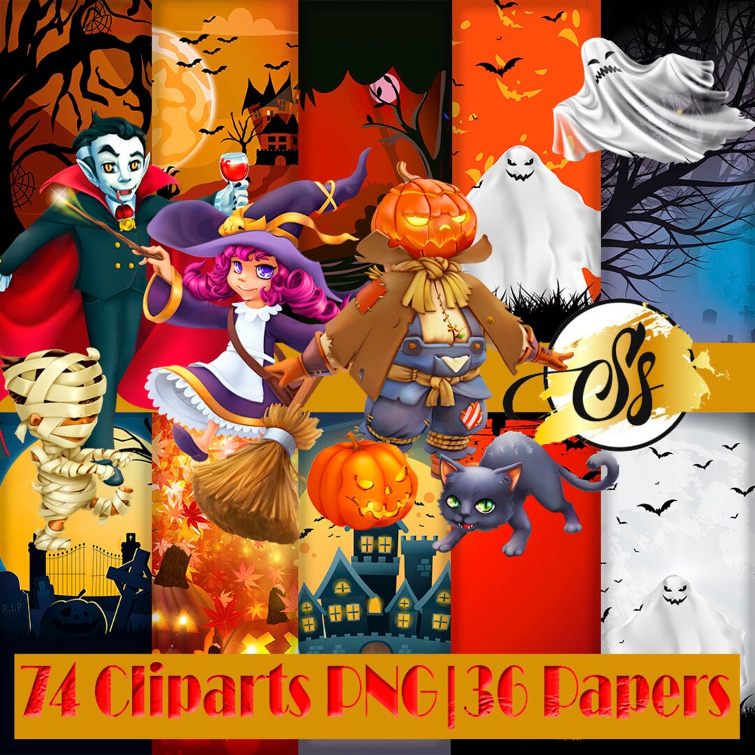 Halloween Clipart, Halloween PNG, Halloween Design, Halloween Digital ...
