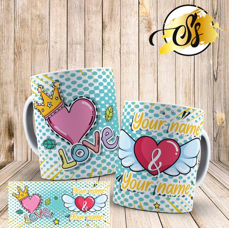 Love Mug Press, Love Mug Press Design, Love Mug Design Template, Love ...
