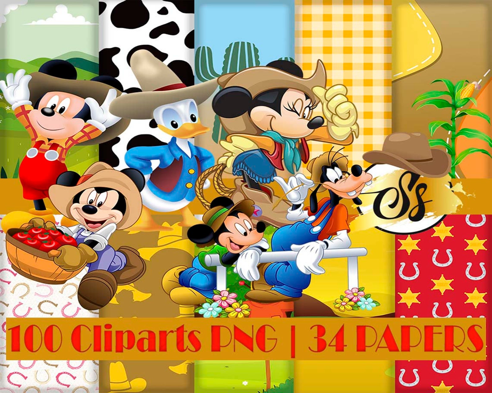 Mickey Clipart, Mickey Farm Clipart, Mickey Farm PNG, Mickey Farm ...