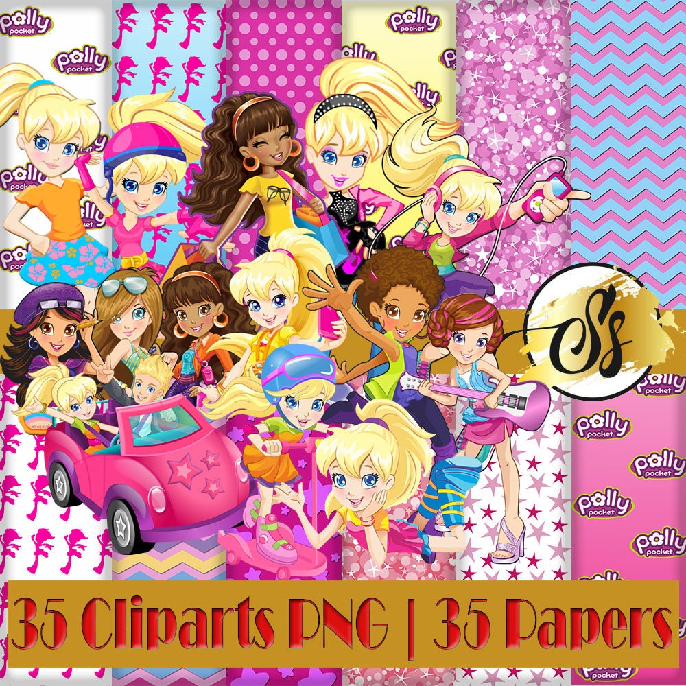 Polly Clipart, Polly PNG, Polly Birthday, Polly Digital Paper, Polly ...