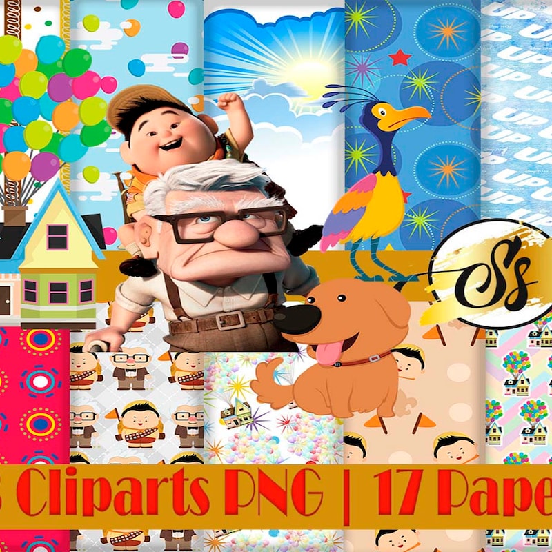 Pixar up Clipart - Etsy