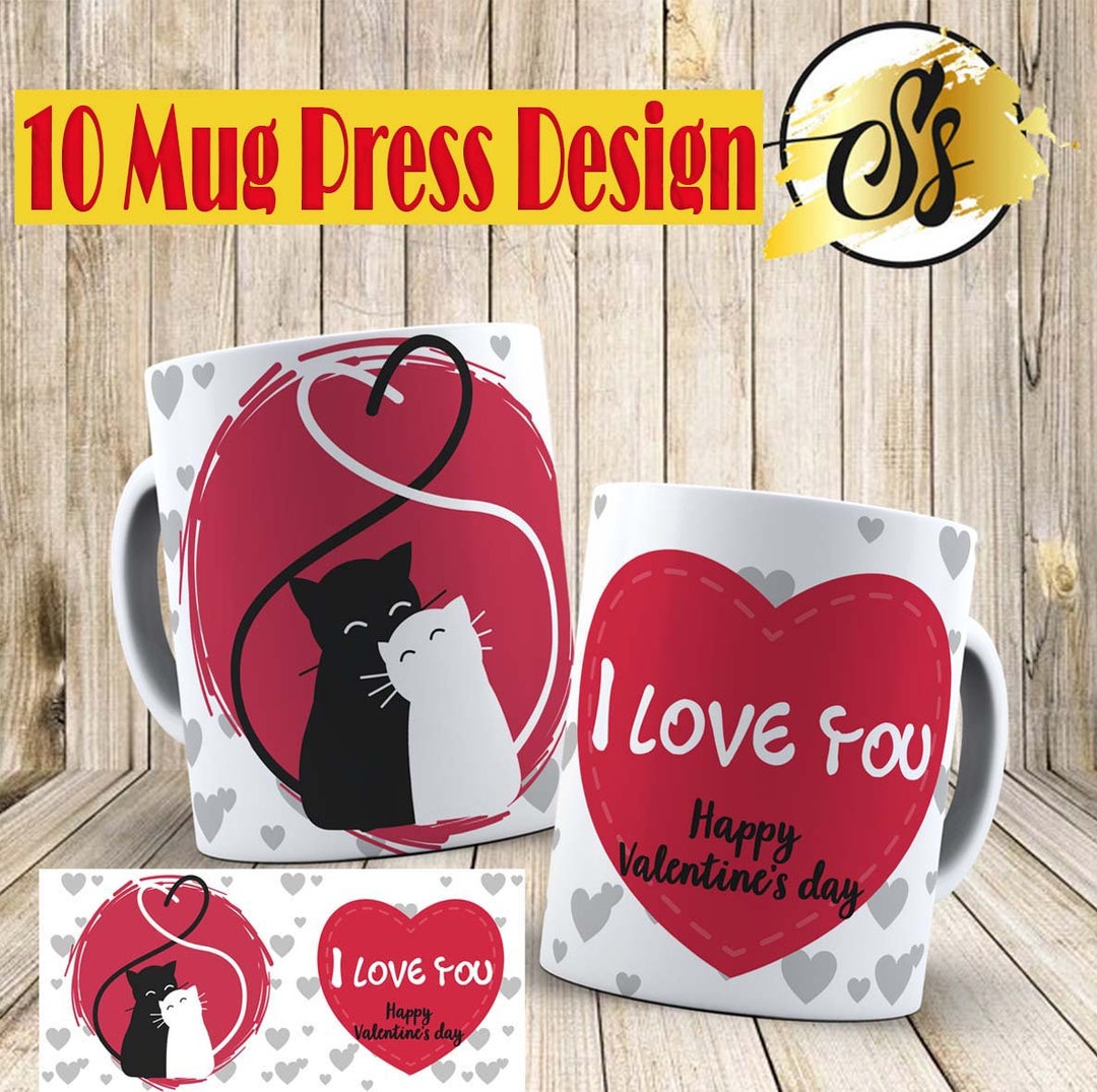 Love Mug Press, Love Mug Press Design, Love Mug Design Template, Love ...