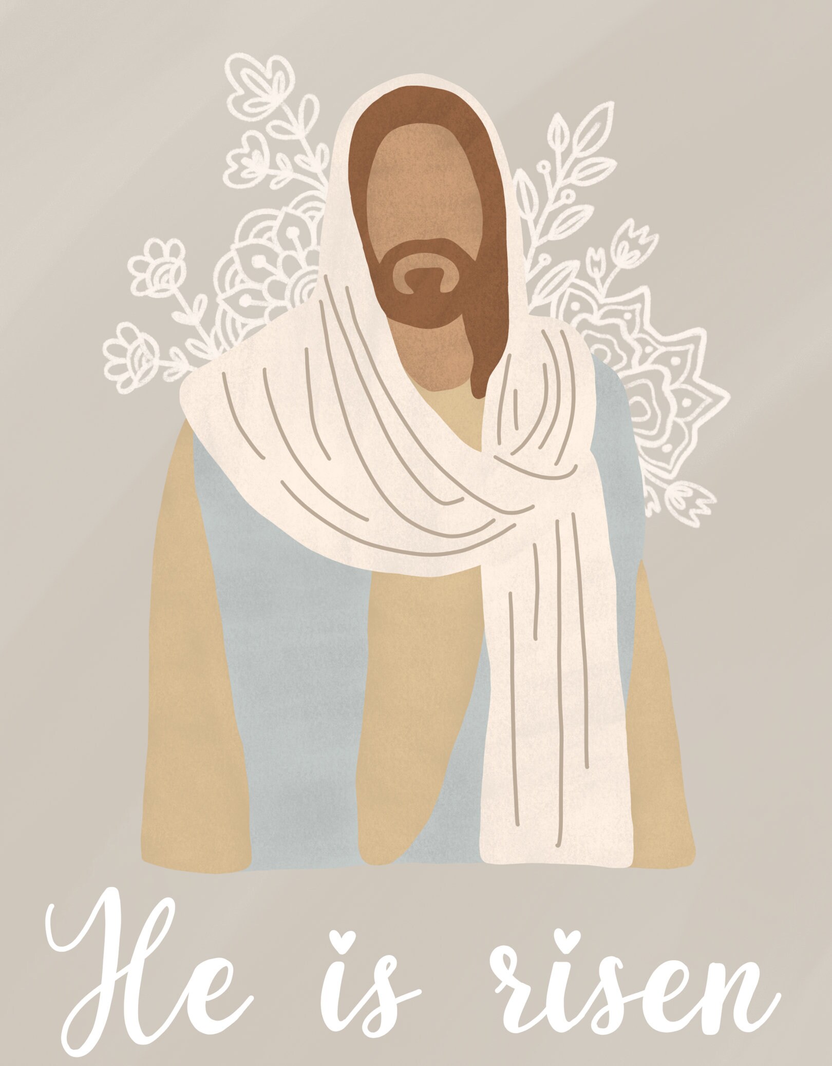 Faceless Christ Print He is Risen Multiple Versions - Etsy Singapore