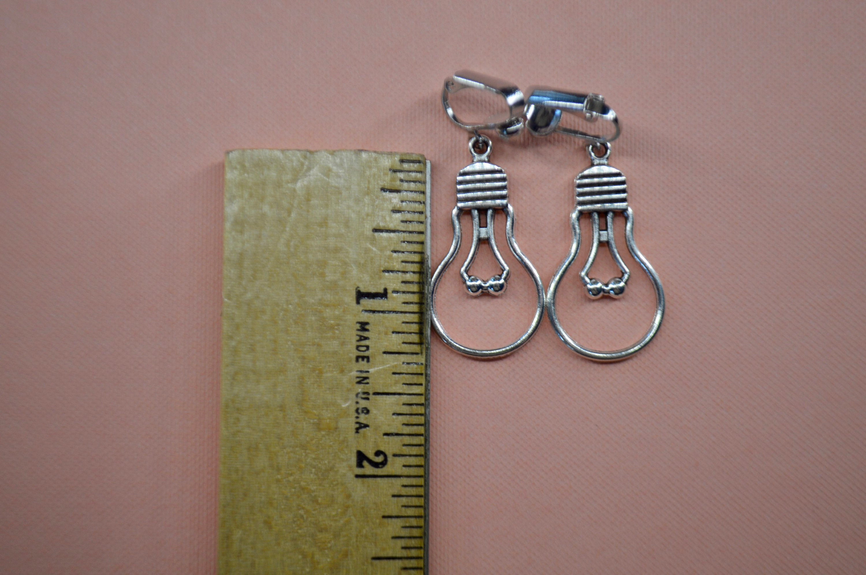 Minimalist Lightbulb Clip-on Earrings Hypoallergenic Hooks - Etsy