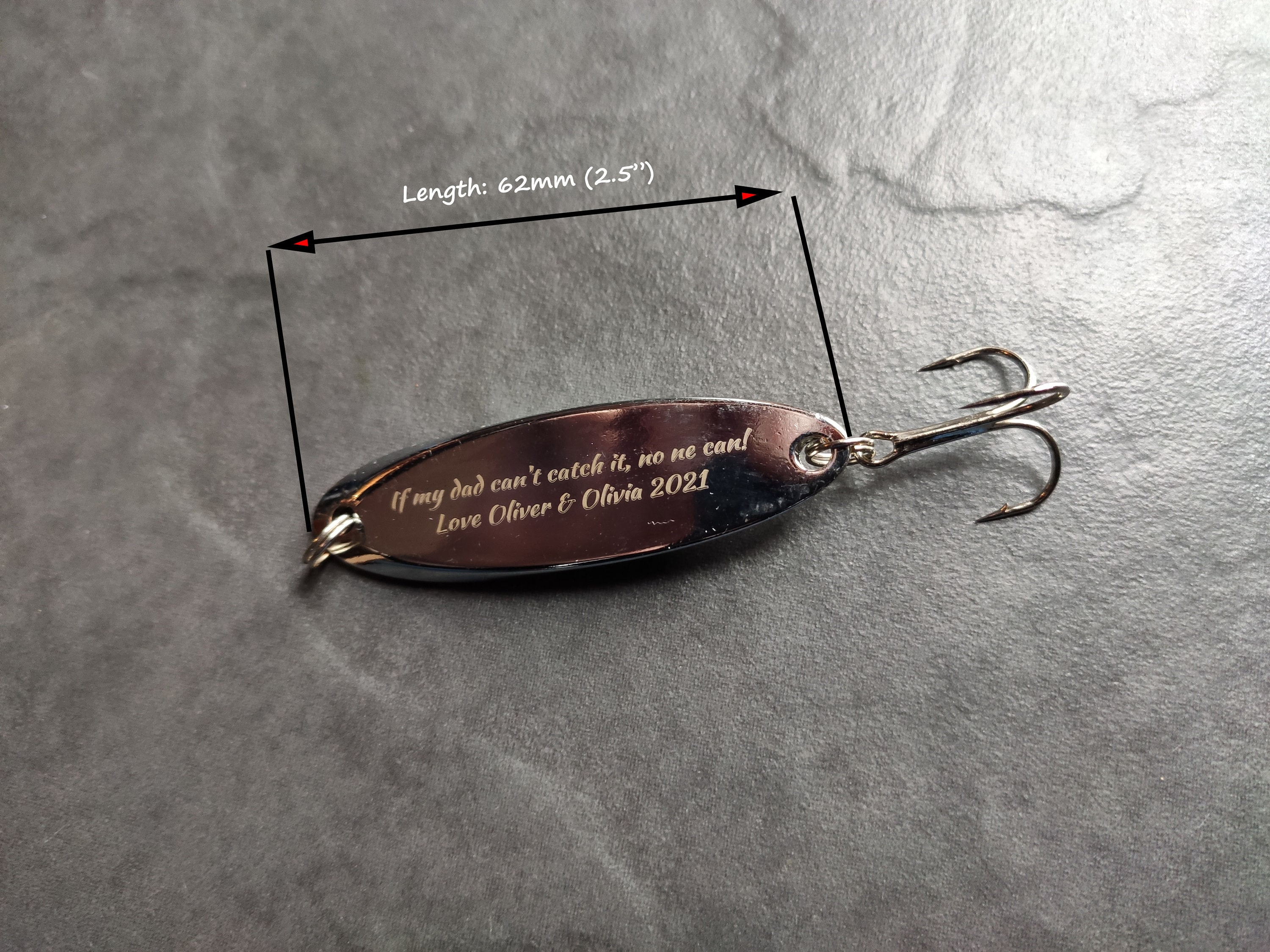 Personalised Laser Engraved Fishing Lure Best Gift for - Etsy UK