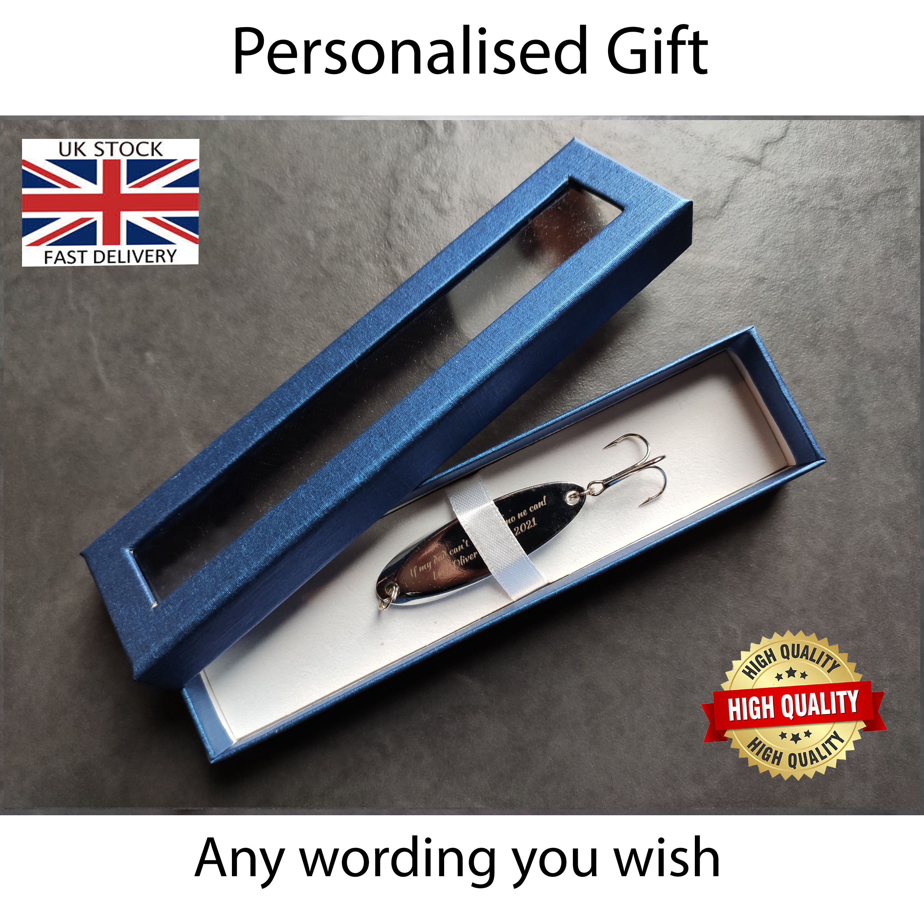 Personalised Laser Engraved Fishing Lure Best Gift for - Etsy UK