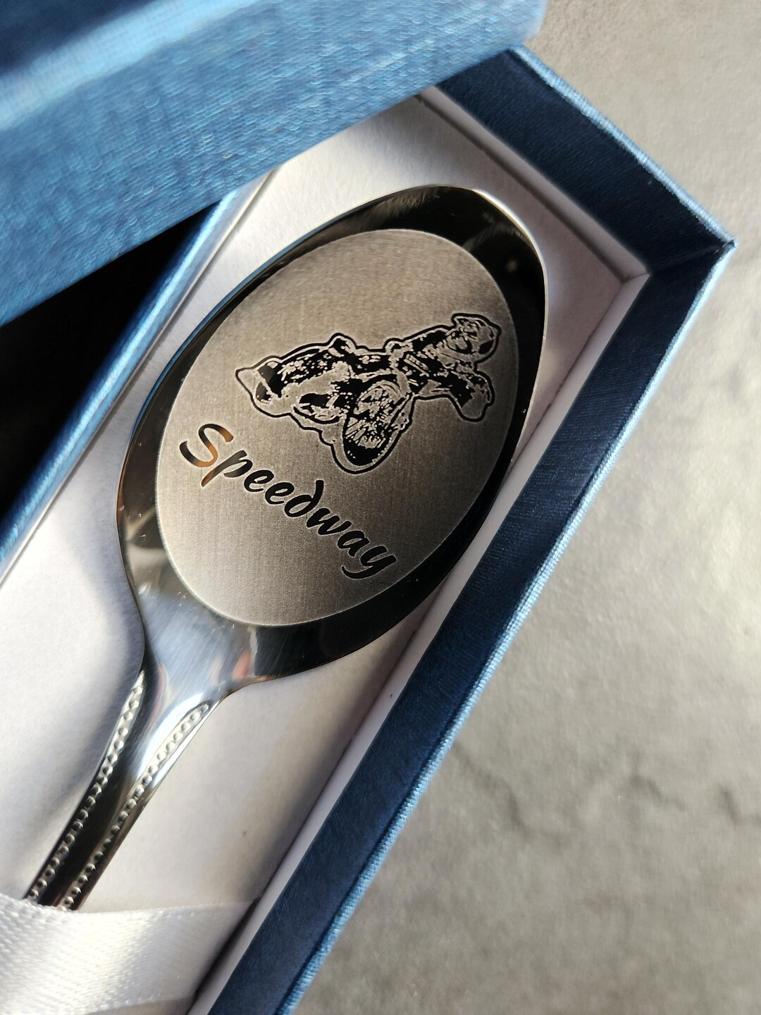 UK Personalised Speedway Rider Spoon - Etsy