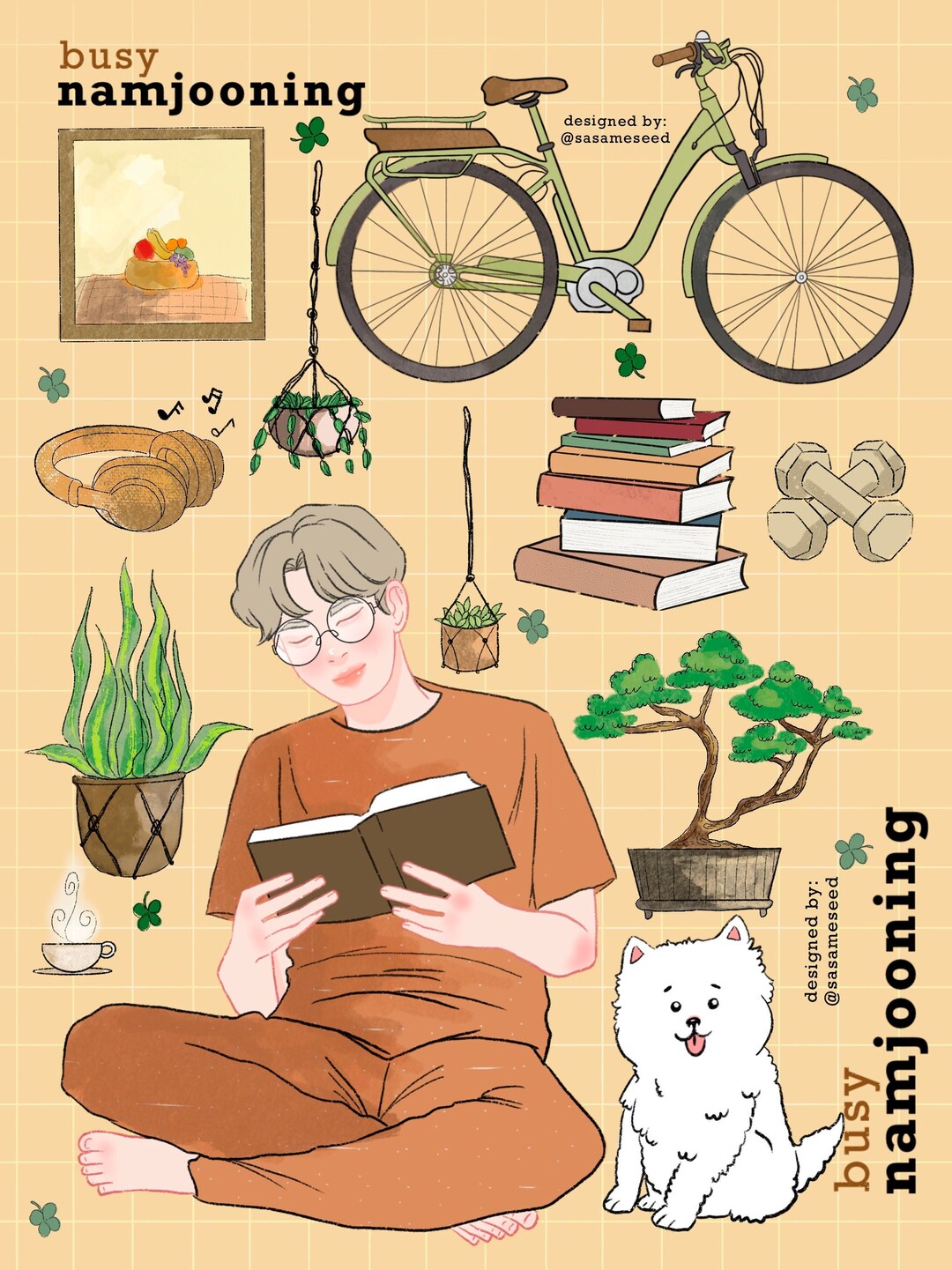 BTS Thick and Large Concept Stickers Namjoon Version - Etsy