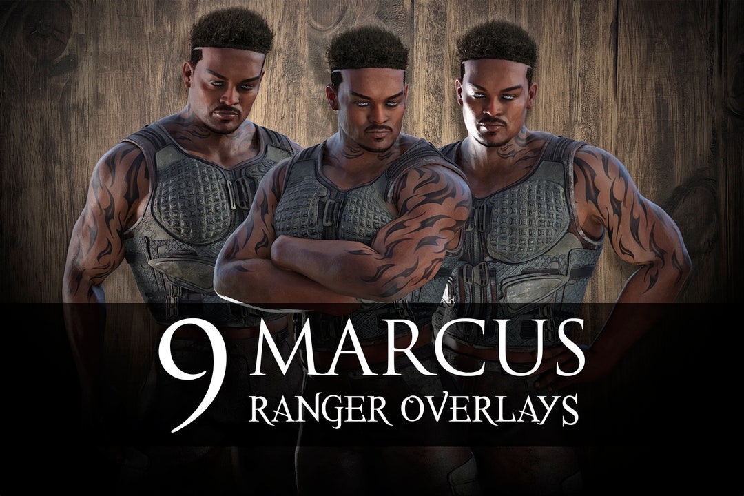 9 Marcus Ranger Overlays | Model | Overlays | Fantasy | Render | Stock | PNG - Etsy