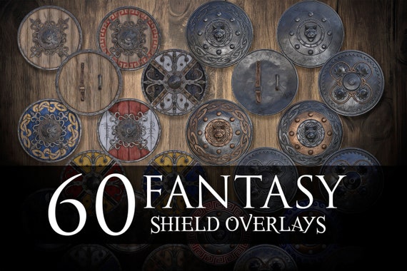 60 Fantasy Shield Overlays Model Overlays Fantasy | Etsy