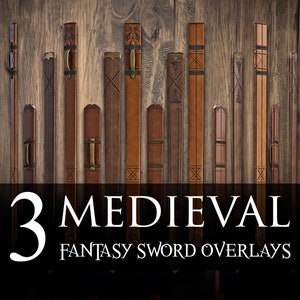 3 Medieval Fantasy Sword Overlays | Swords | Overlays | Fantasy ...