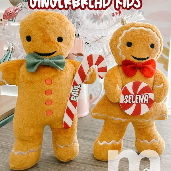 Custom Gingerbread Plush - Etsy