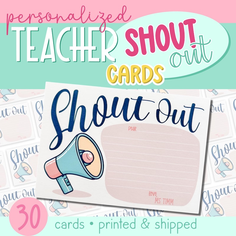 Shout Out Cards - Etsy