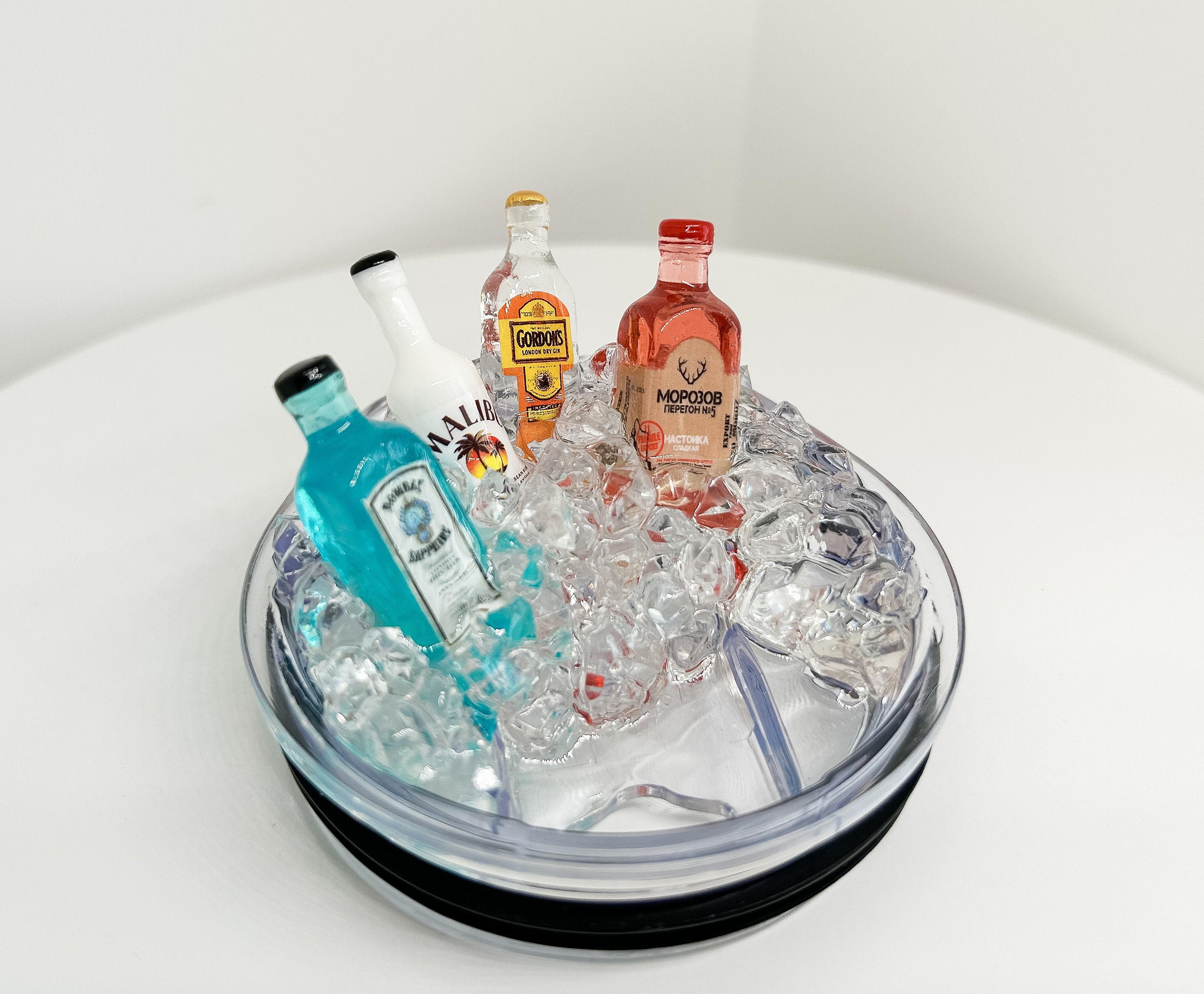 Faux Ice Topper Lid Alcohol Drink Ice Bucket Ice Topper for 20oz Skinny ...