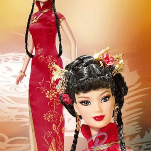 1985 Doll of the World Unique Light Brunette Barbie Greek Barbie Dolls ...