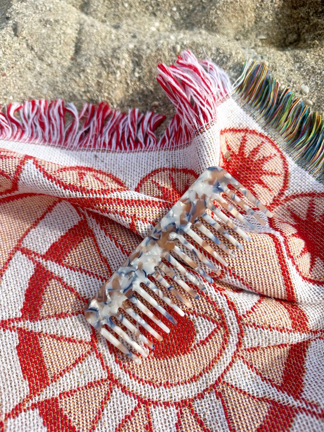 Eco Resin Wide Tooth Pocket Comb - Clouds - Great Gift! - Etsy UK