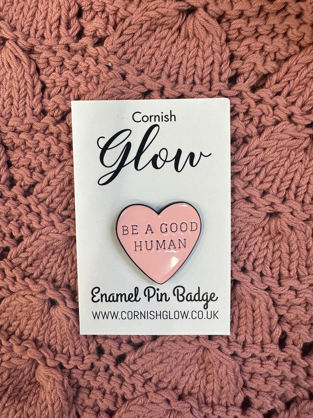 Be a Good Human Enamel Pin Badge - Etsy