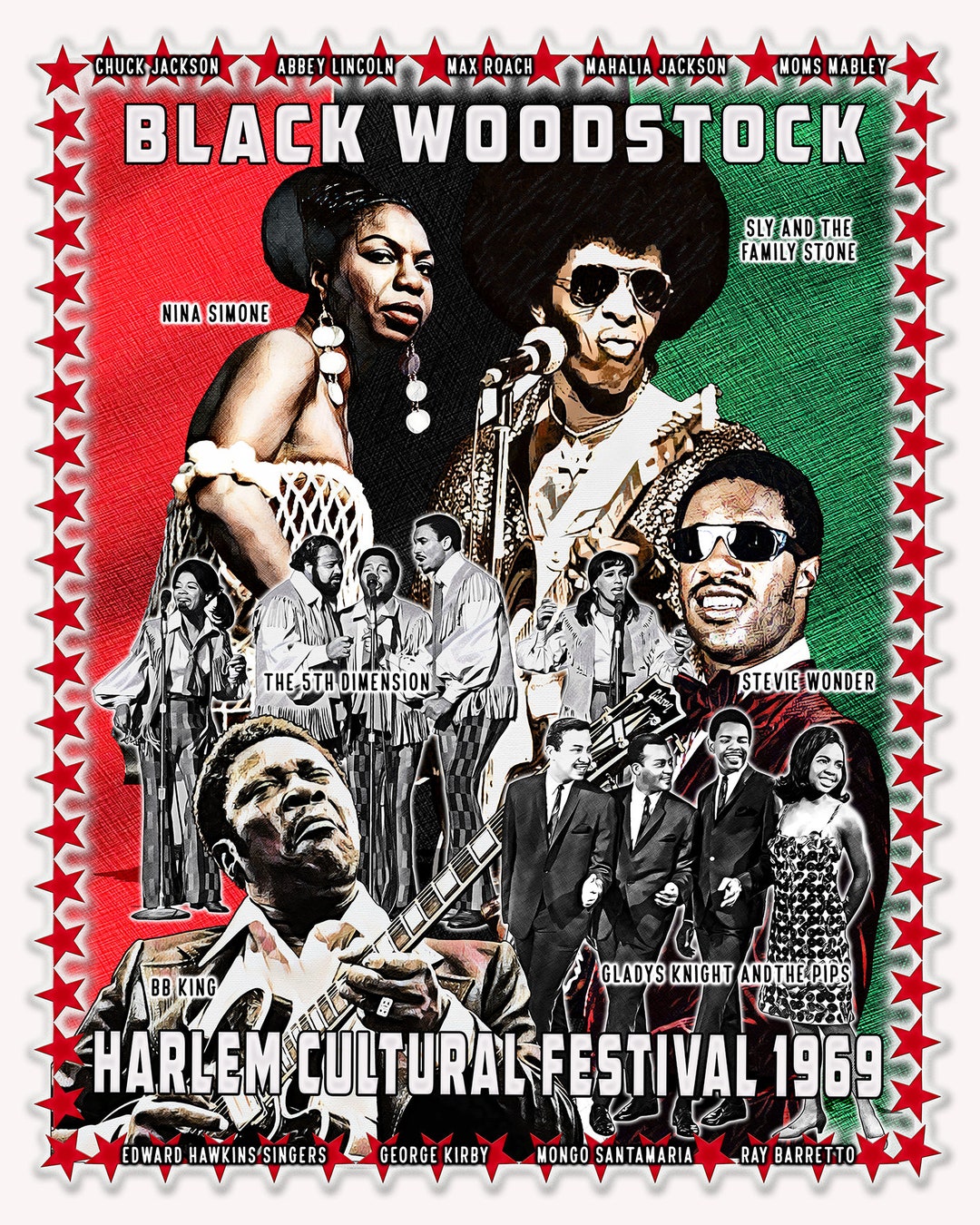 Harlem Cultural Festival 1969 11x17 Inch Matt Surface Print - Etsy