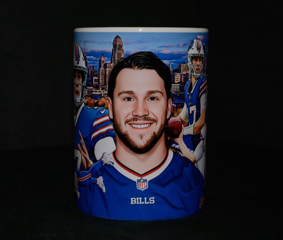 Josh Allen Collaged Ceramic Mugs - Etsy