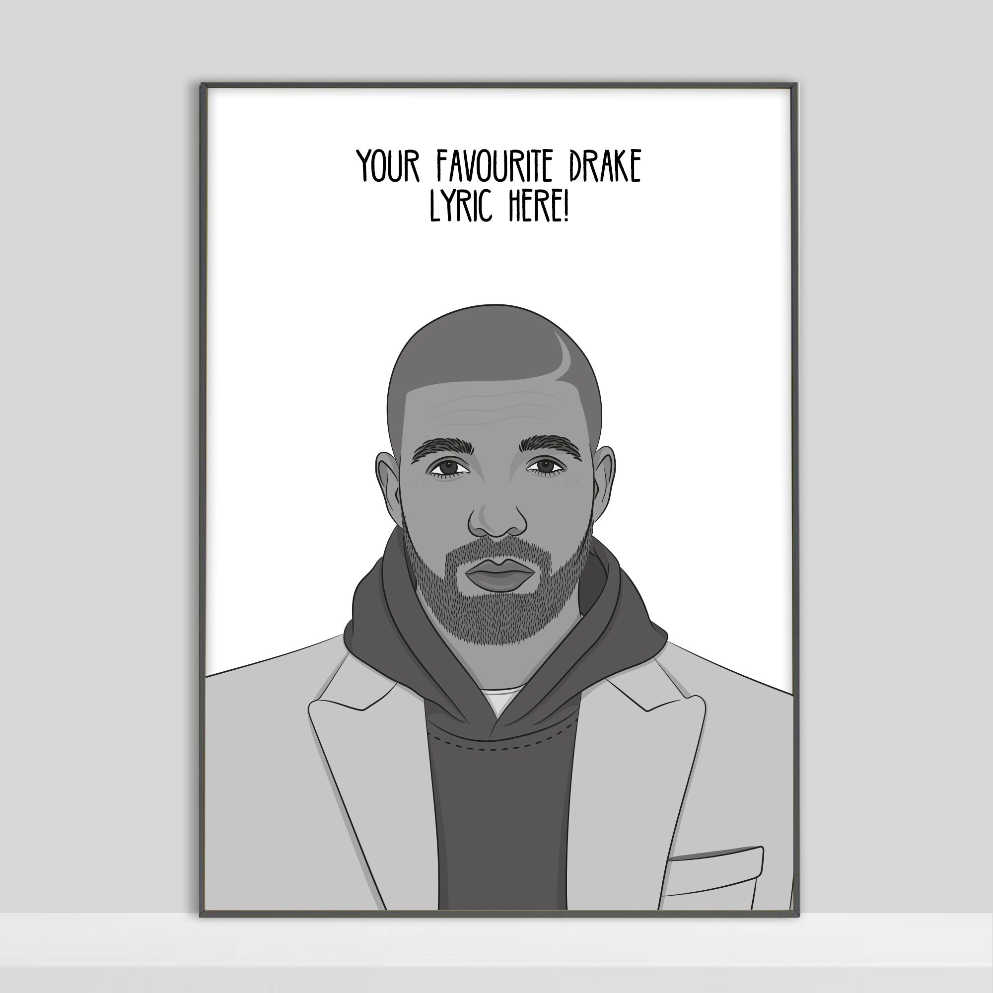 Drake Afro With Part