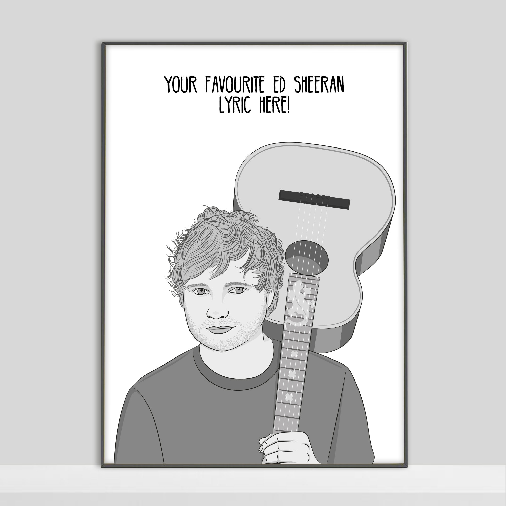 Ed Sheeran Lyric Drawings