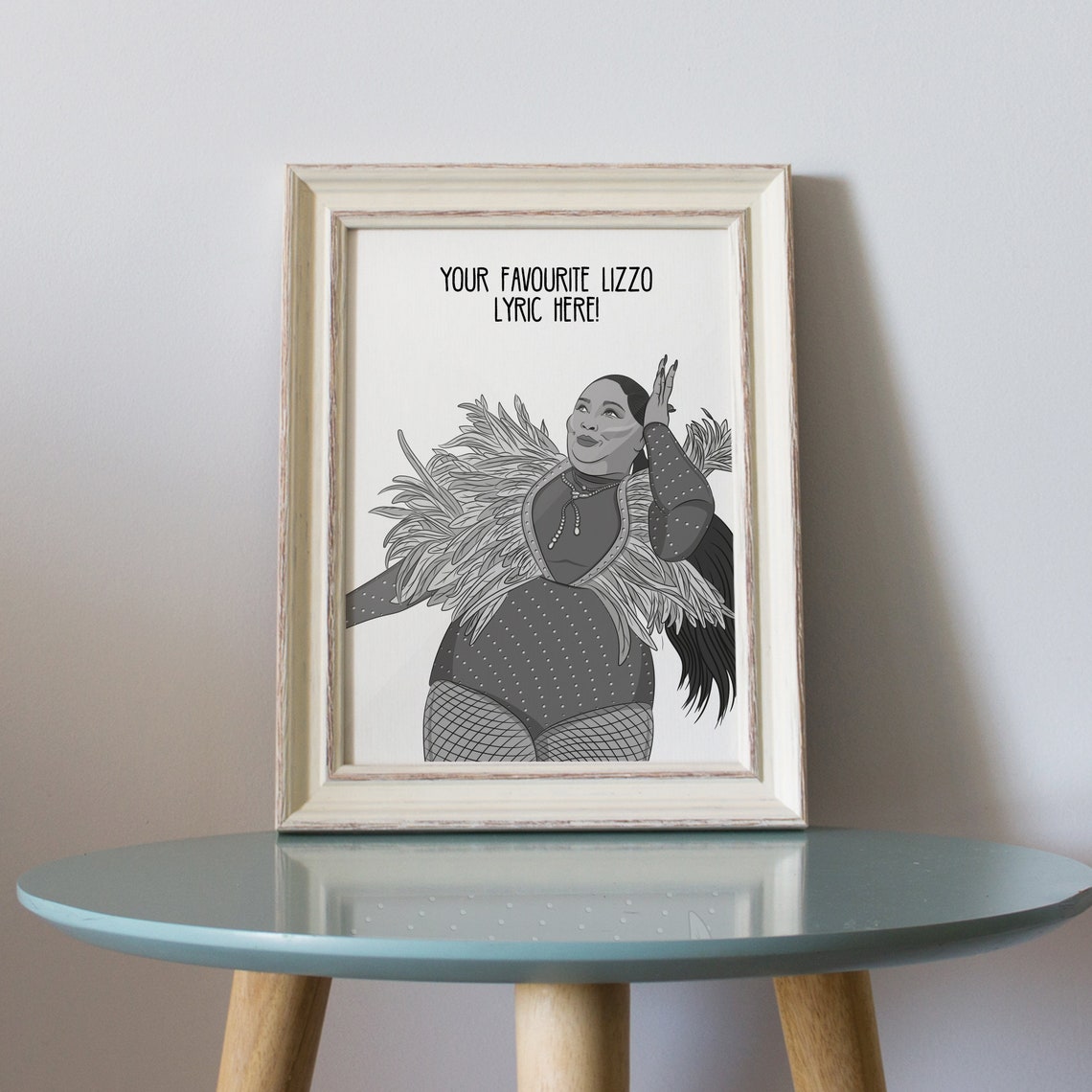 Lizzo Black & White Digital Download Personalised Favourite - Etsy