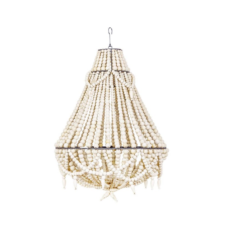Beaded Pendent Lampshade, Hanging Beaded Lamp, Beaded Light Fitting ...