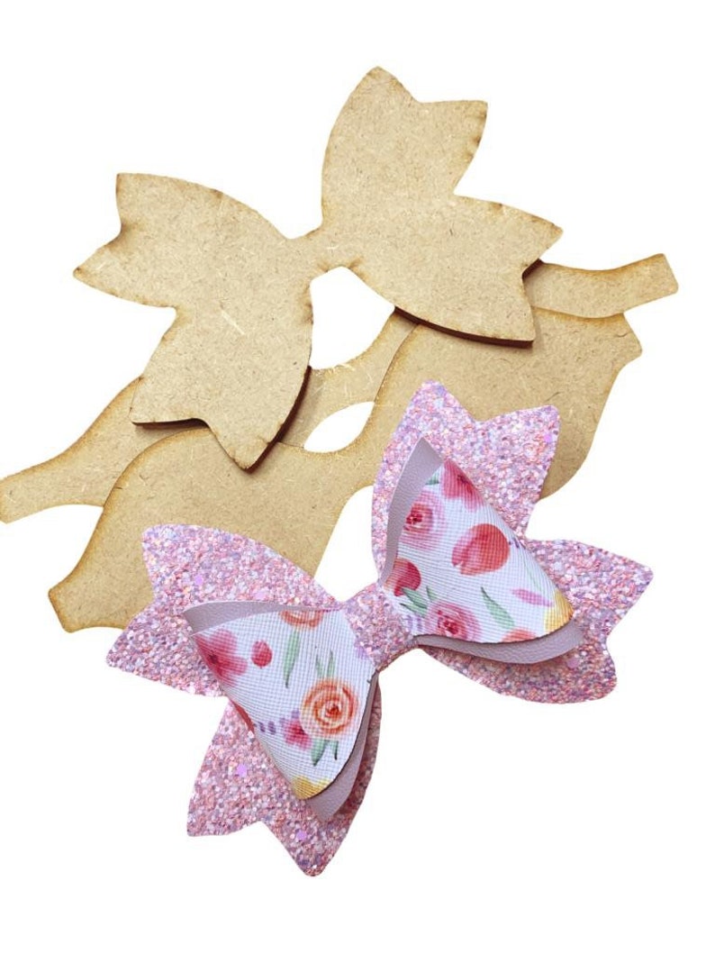 Super Cute Hair Bow Wooden Tracing Template for Easy Hair Bow - Etsy