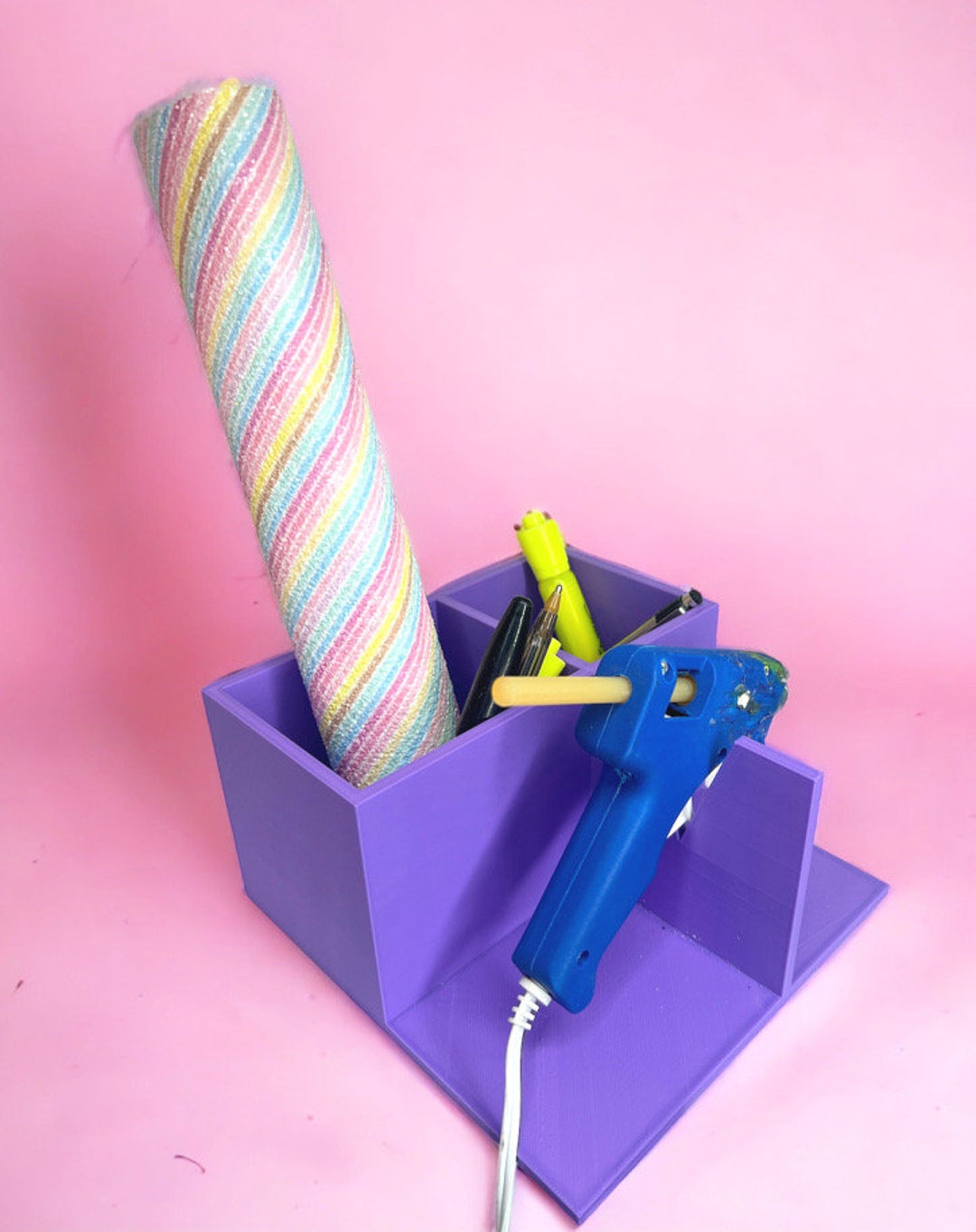 Glue Gun Stand Organizer for Glue Gun Glue Sticks Scissors Markers and ...