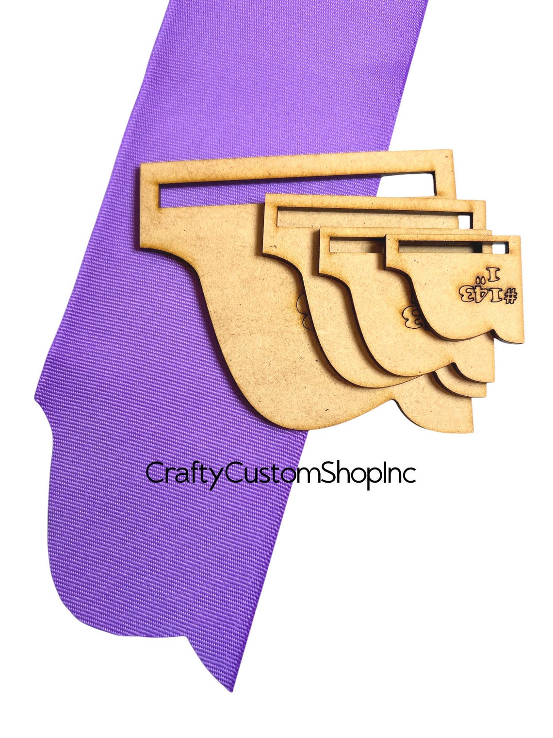 Ribbon Edge Tracing Templates: 1-3 Inch Ribbon Cutting Guide - Etsy