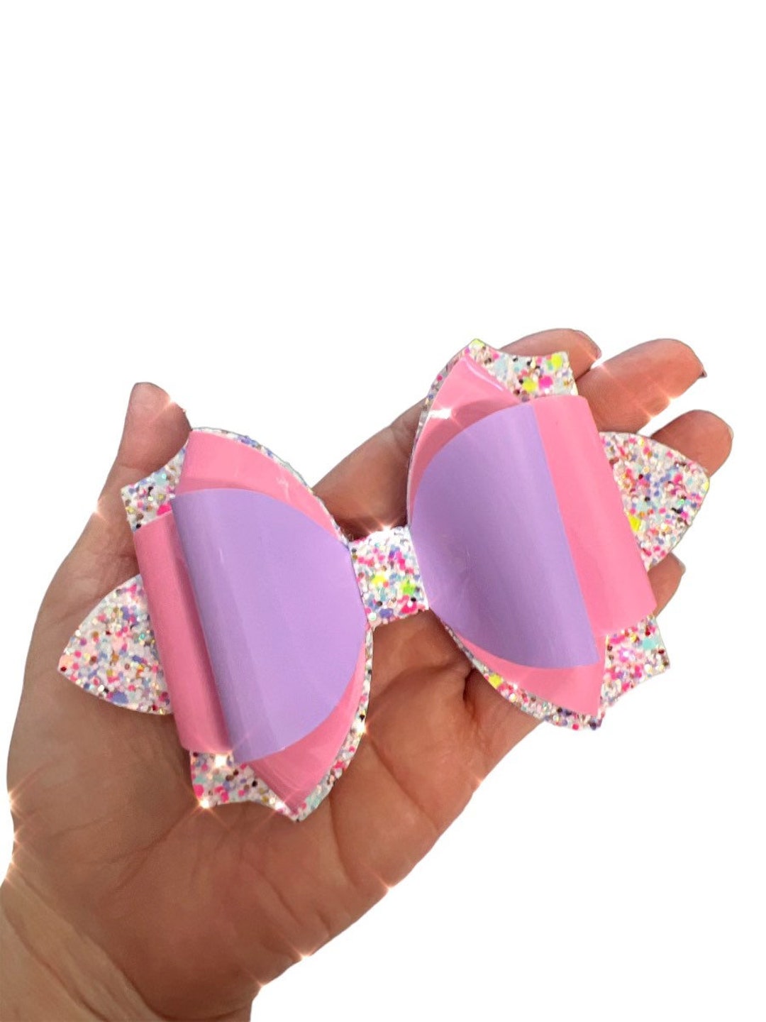 Glitter Bubble Gum Hair Bow Tracing Template, EZ Bow Making With This ...