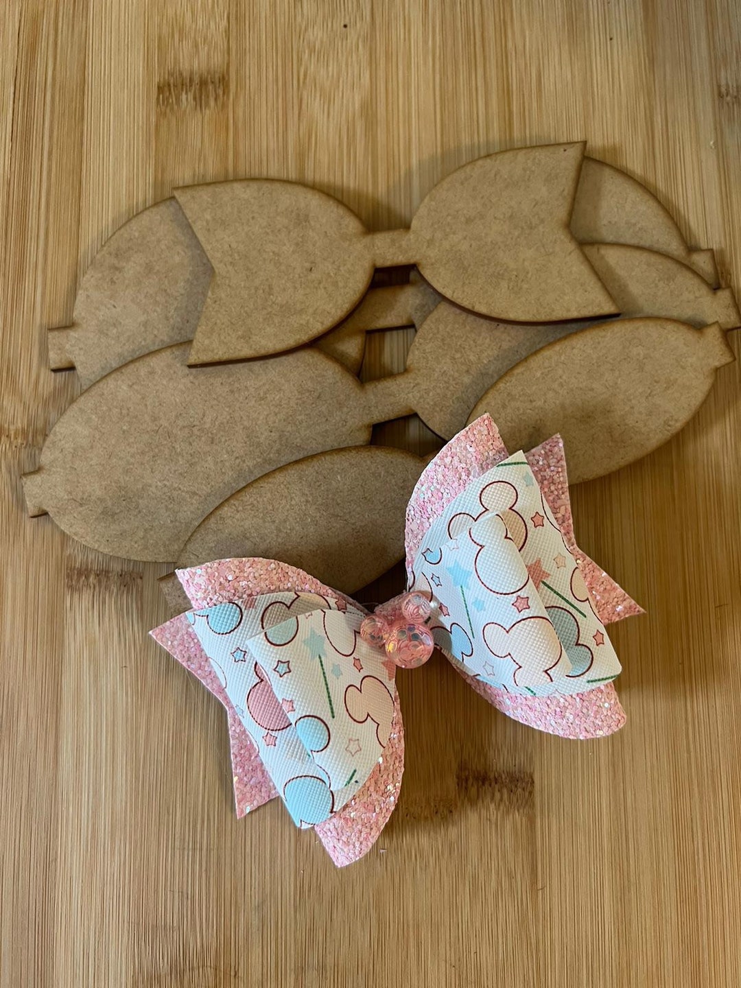 Wooden Tracing Template Stencil Bow Template #2 Hair Bow Template Easy ...