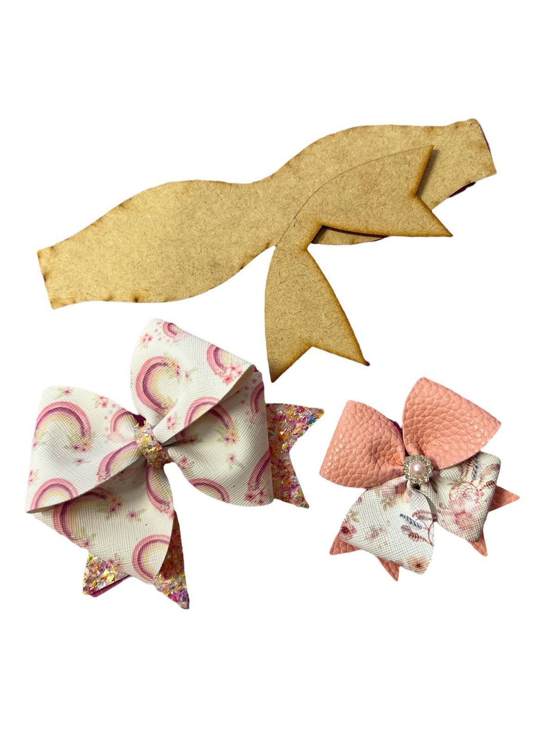 Double Loop Hair Bow Tracing Template Set of 4 Wooden Templates for ...