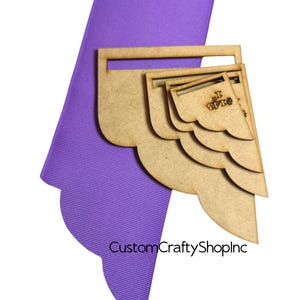 Ribbon Edge Tracing Templates: 1-3 Inch Ribbon Cutting Guide - Etsy