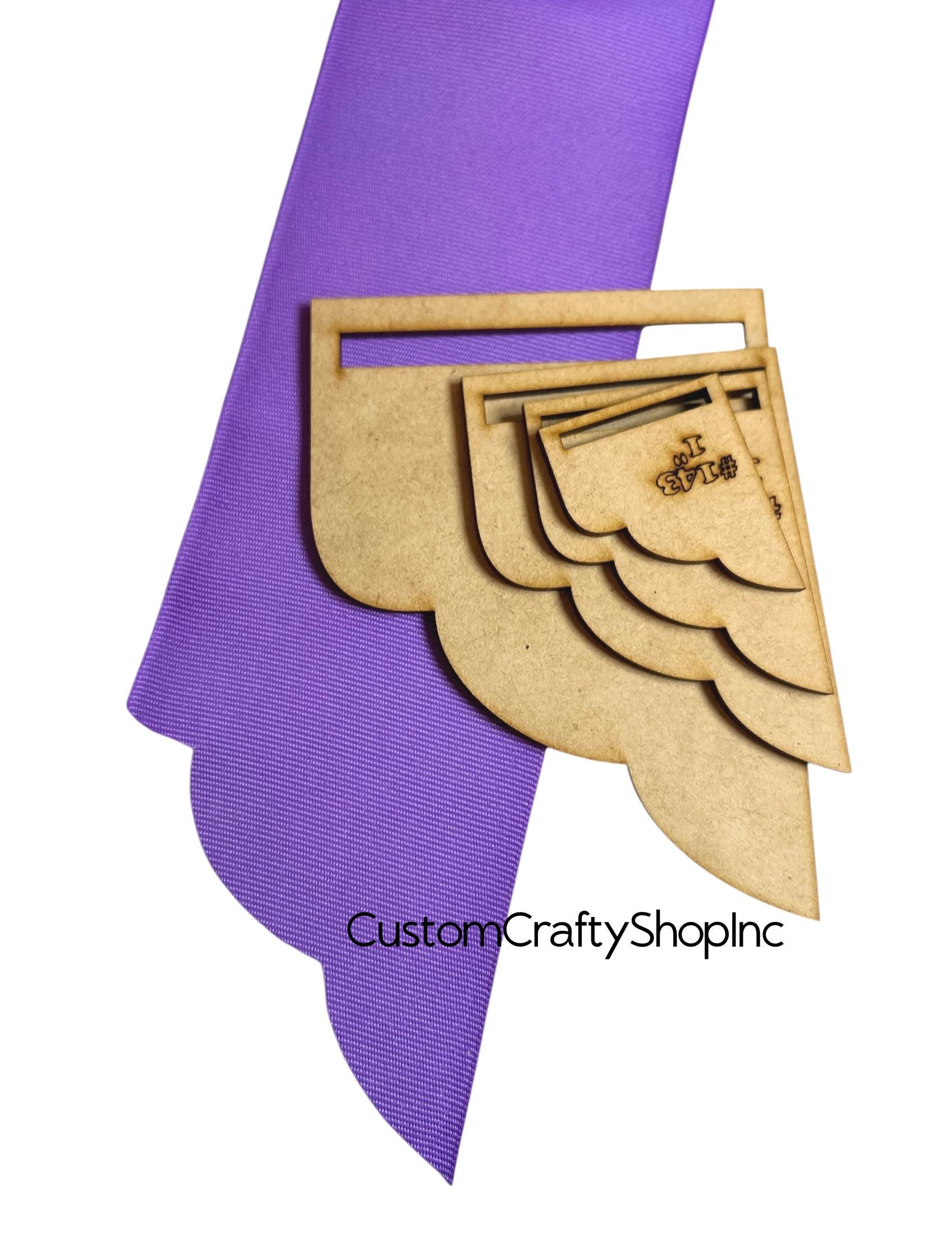 Ribbon Edge Tracing Templates: 1-3 Inch Ribbon Cutting Guide - Etsy