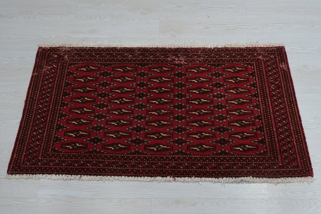2x4 Handwoven Mini Oriental Rug - 2x4 Scatter Throw Rug for Small ...