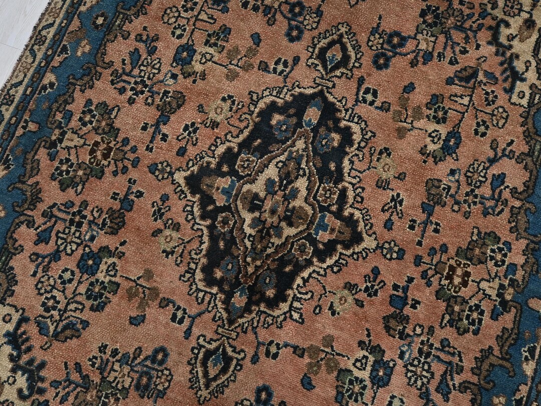 Persian Style Vintage 6x8 Ft Hand-knotted Mocha Mousse Oriental Area ...