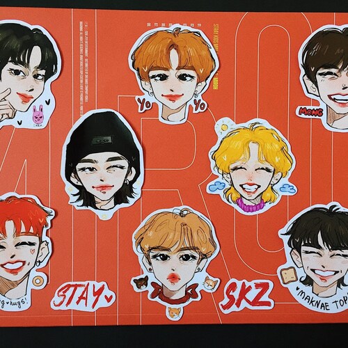 Skz Ot 8 Stickers - Etsy